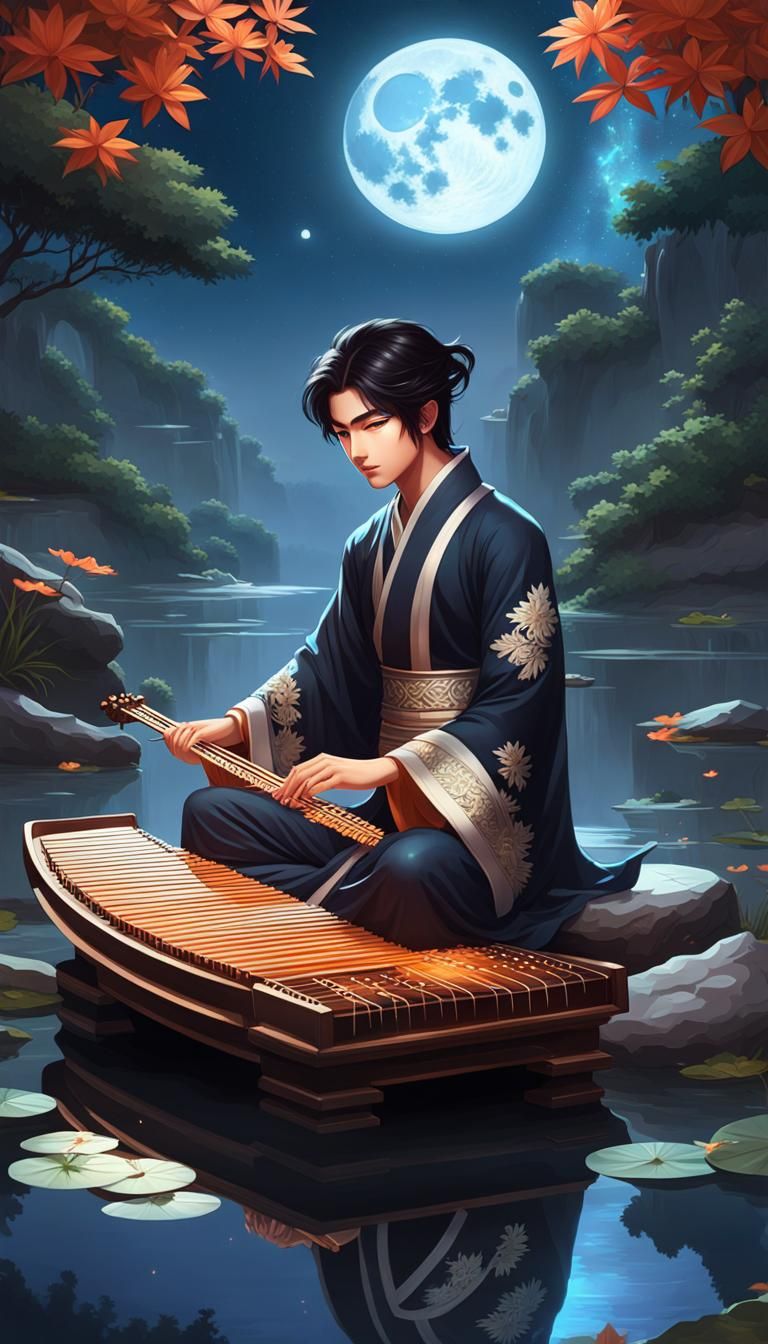 Moonlit portrait 2 - AI Generated Artwork - NightCafe Creator