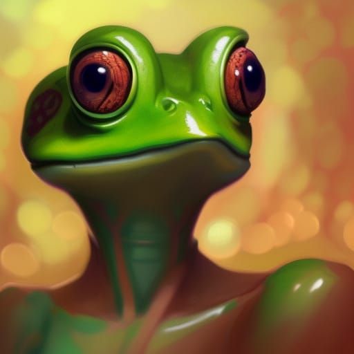 Princess Frog Head and shoulders portrait, 8k resolution concept art ...