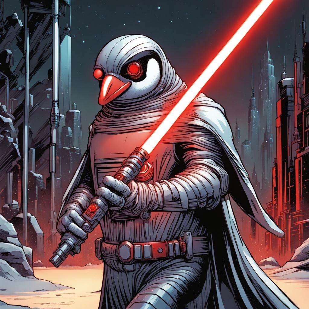 Cyborg Penguin - AI Generated Artwork - NightCafe Creator