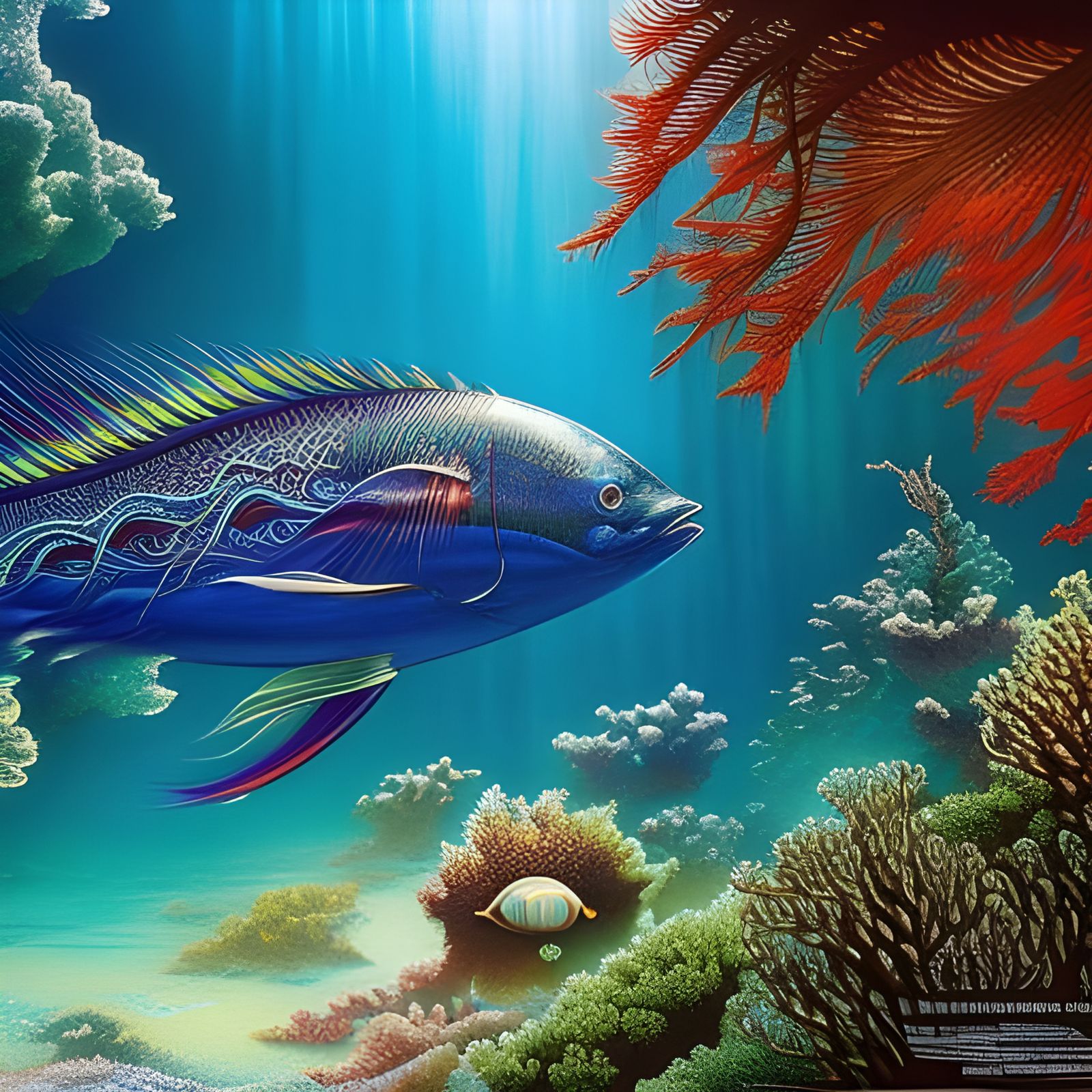 "Under The Ocean" - AI Generated Artwork - NightCafe Creator
