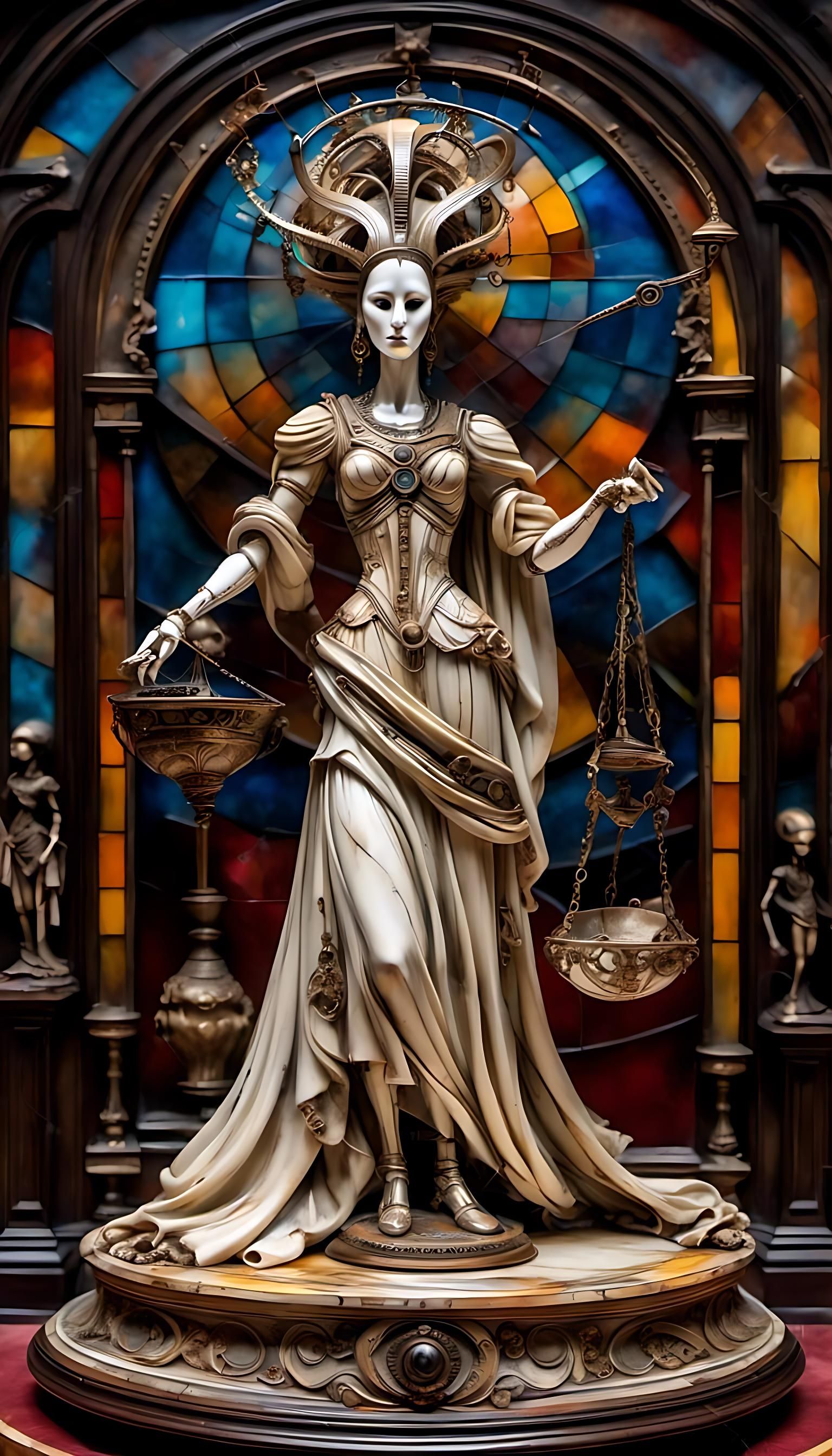 The Ivory Libra - AI Generated Artwork - NightCafe Creator