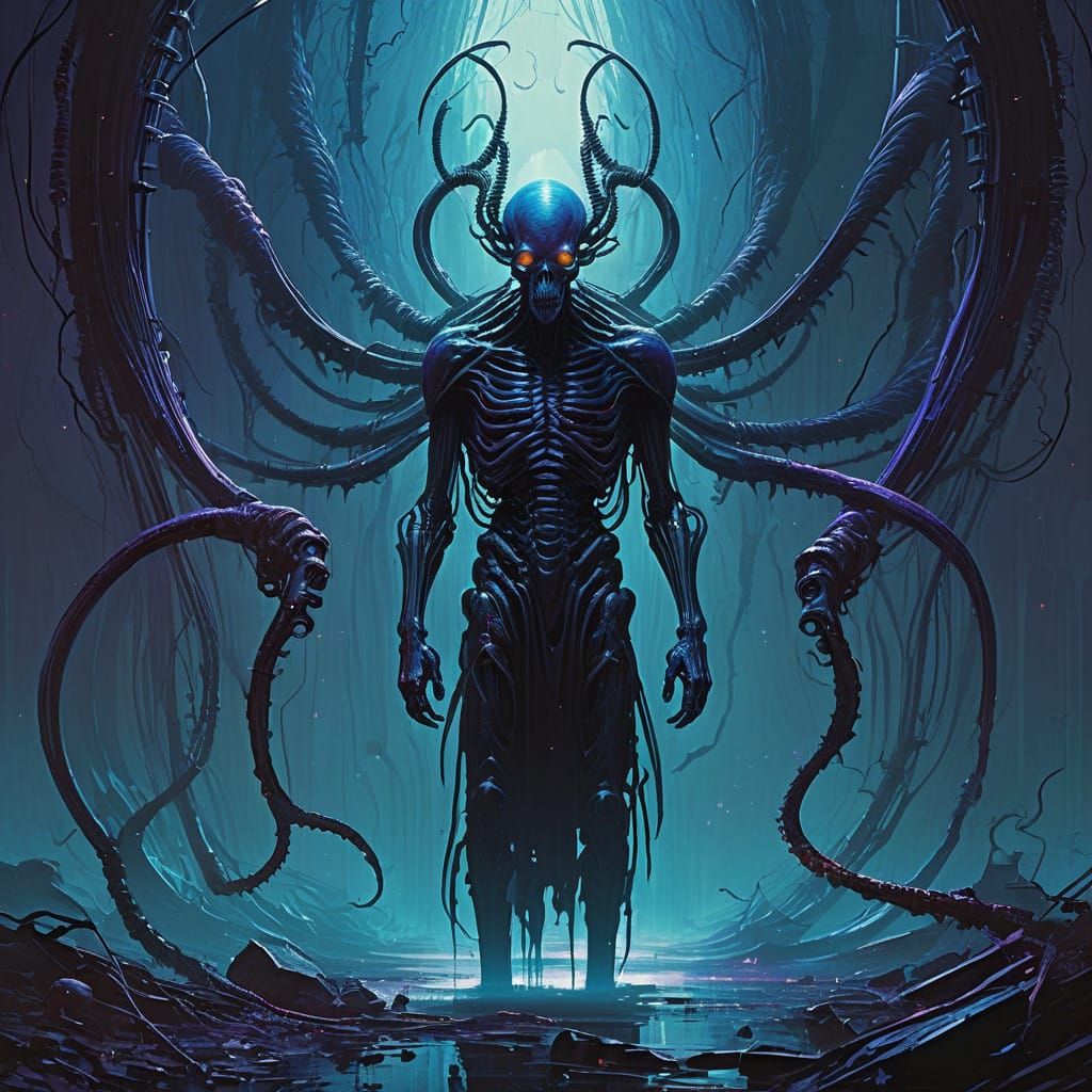 Free models creations -series- - Eldritch Entity Unfurls fro...