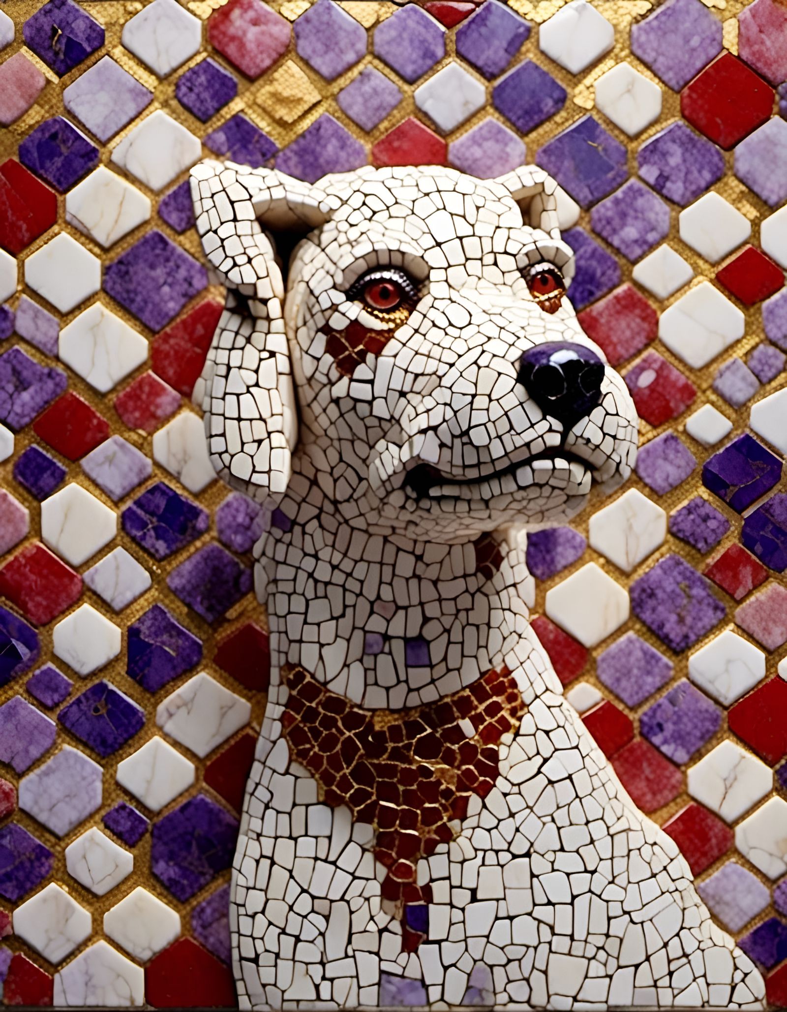 Marble Dog - AI Generated Artwork - NightCafe Creator