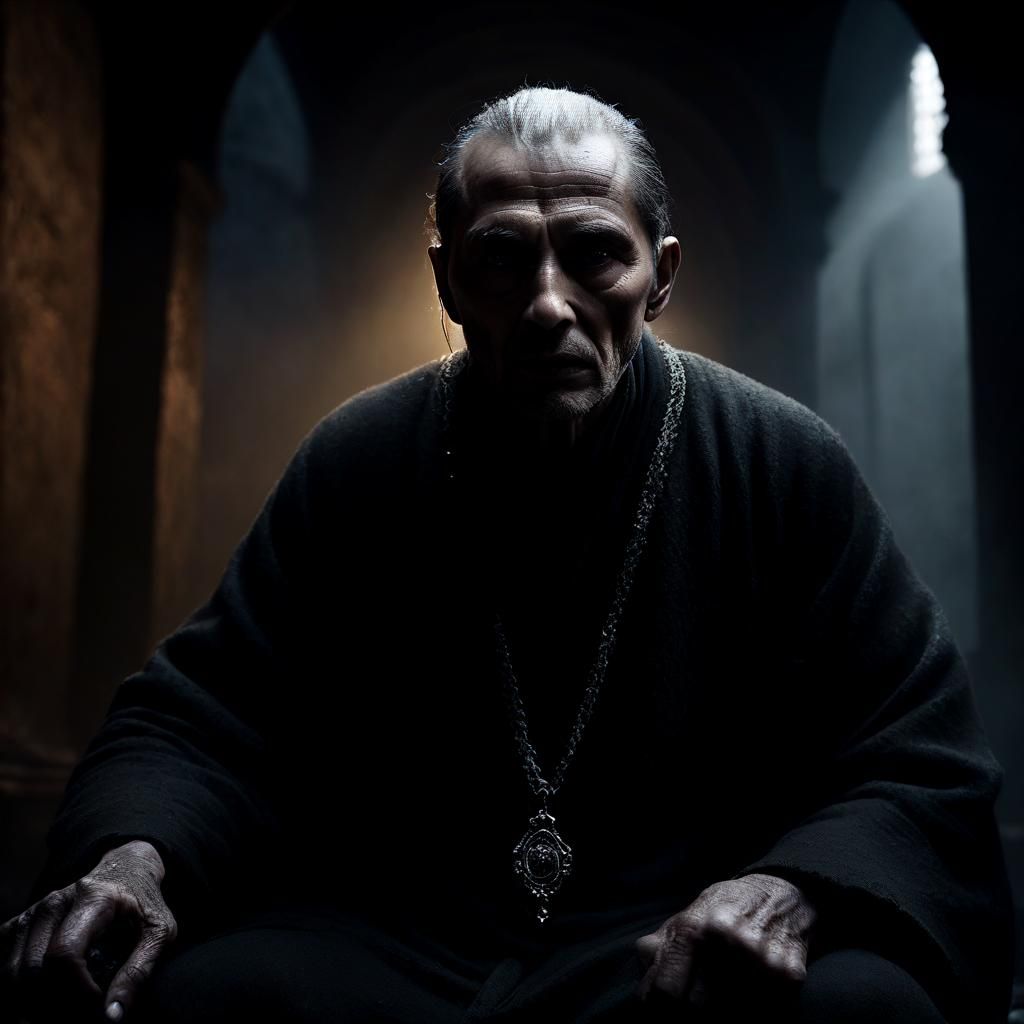 Evil priest - AI Generated Artwork - NightCafe Creator