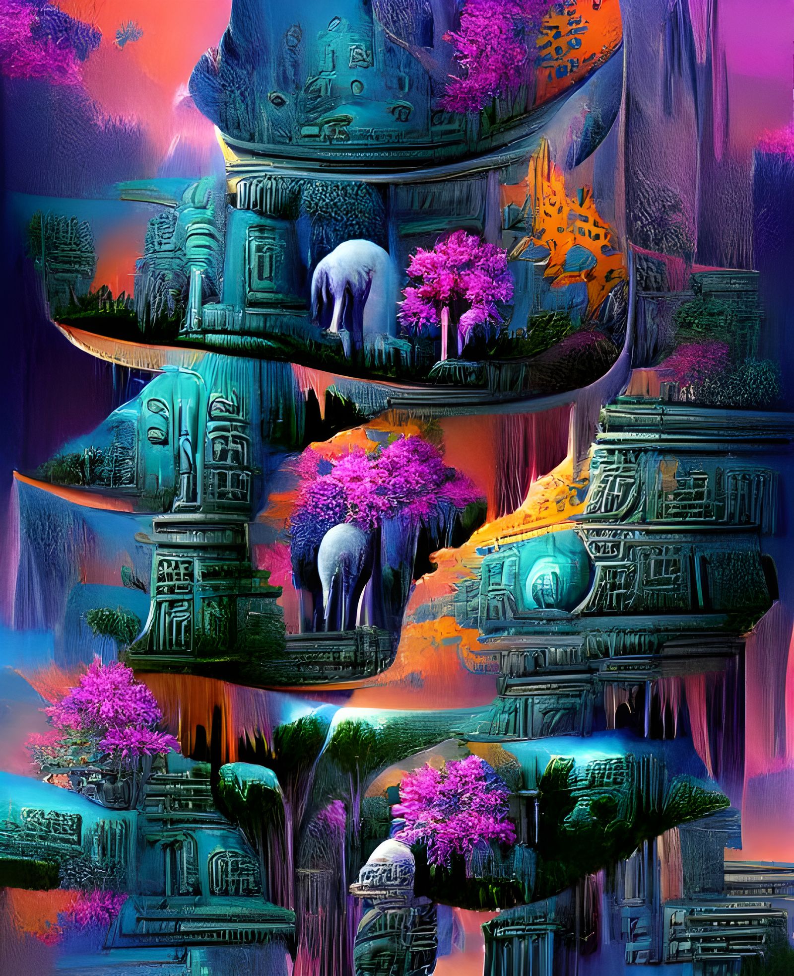 Ornamental Fall at the Astral Ruins - AI Generated Artwork - NightCafe ...