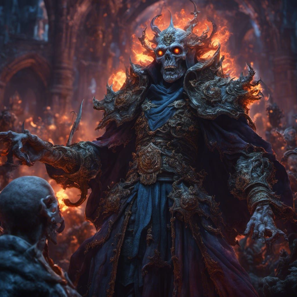 Dnd, the lich king comith - AI Generated Artwork - NightCafe Creator