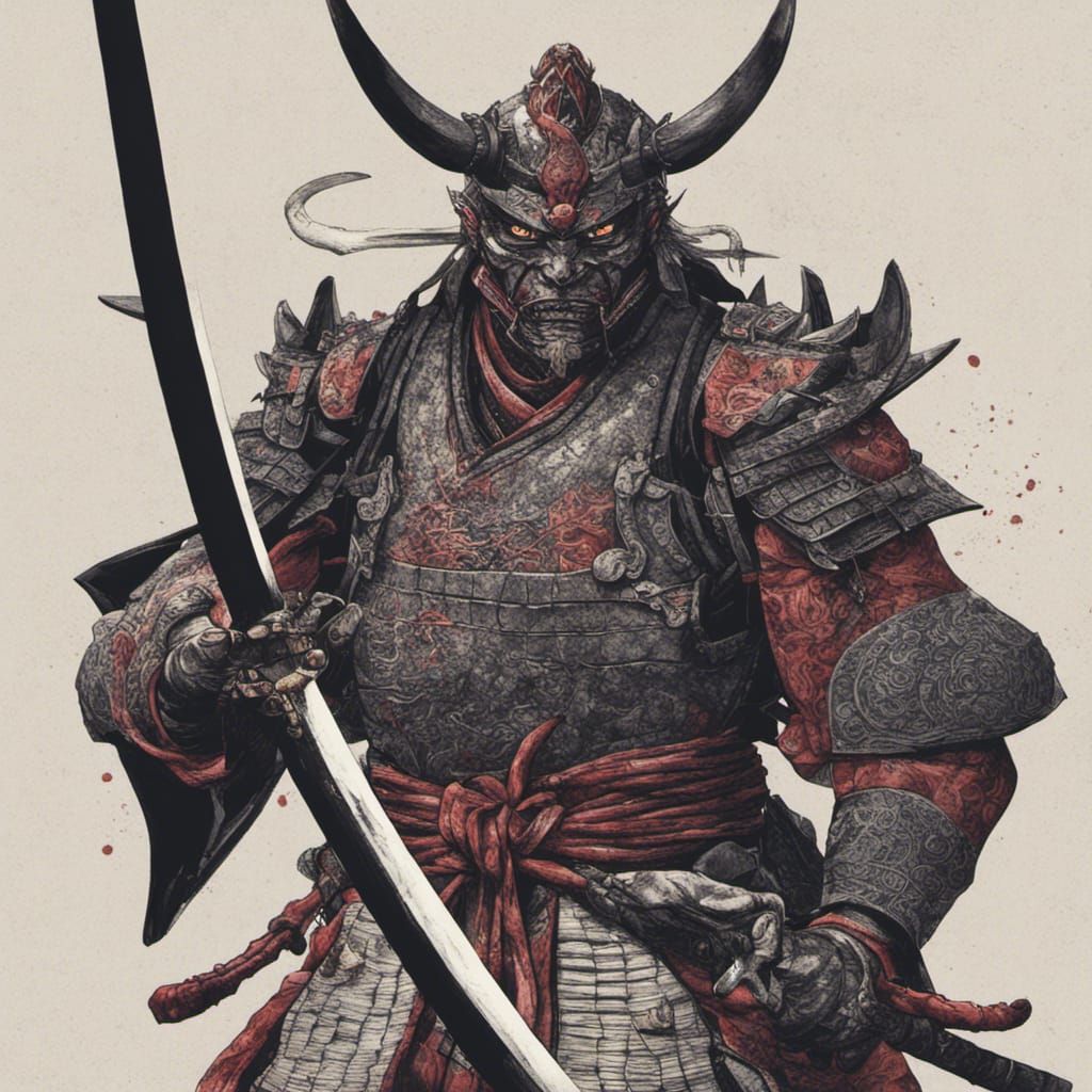 samurai daemon - AI Generated Artwork - NightCafe Creator