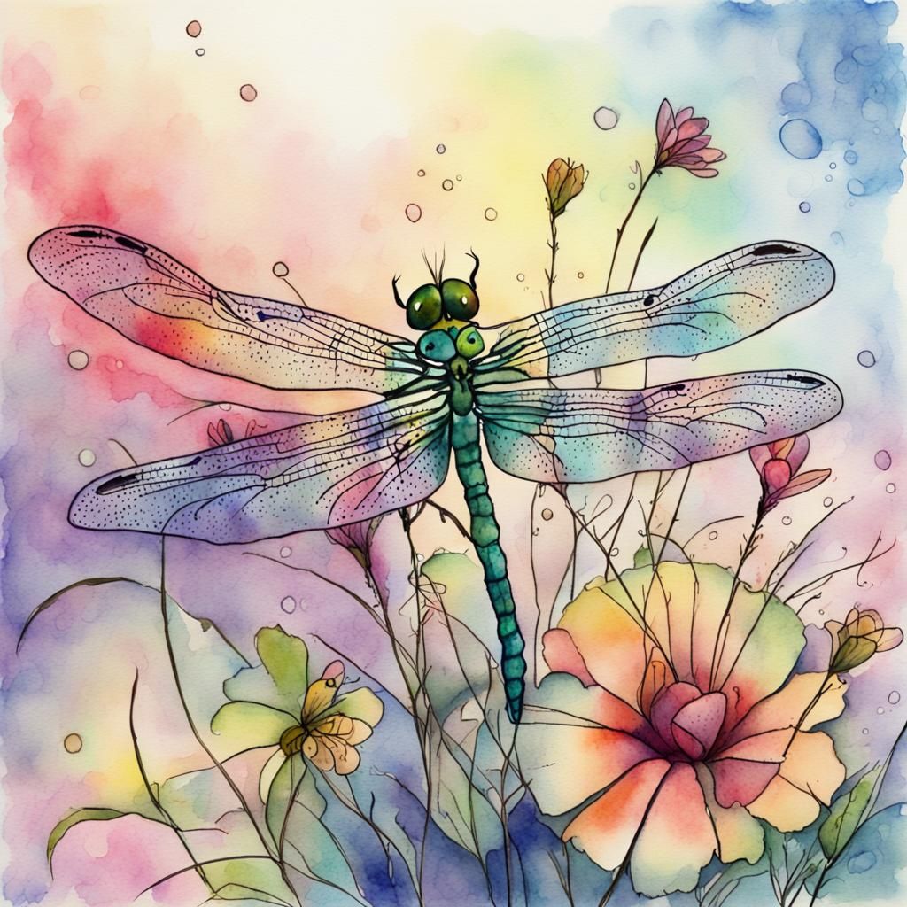 Fantasy Dragonfly - AI Generated Artwork - NightCafe Creator