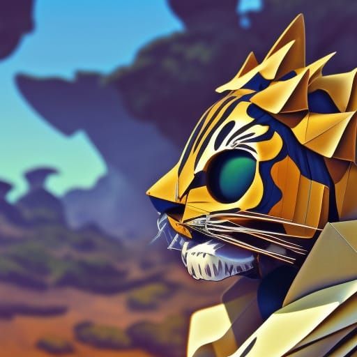 A tiger Apache chief with tatoo Studio Ghibli, Anime Key Visual, by ...