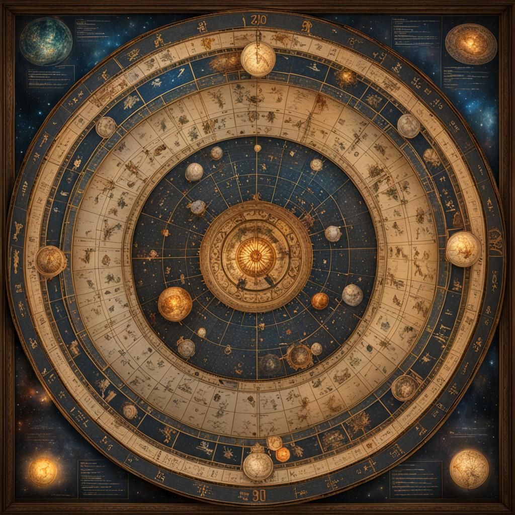 Zodiac map. - AI Generated Artwork - NightCafe Creator