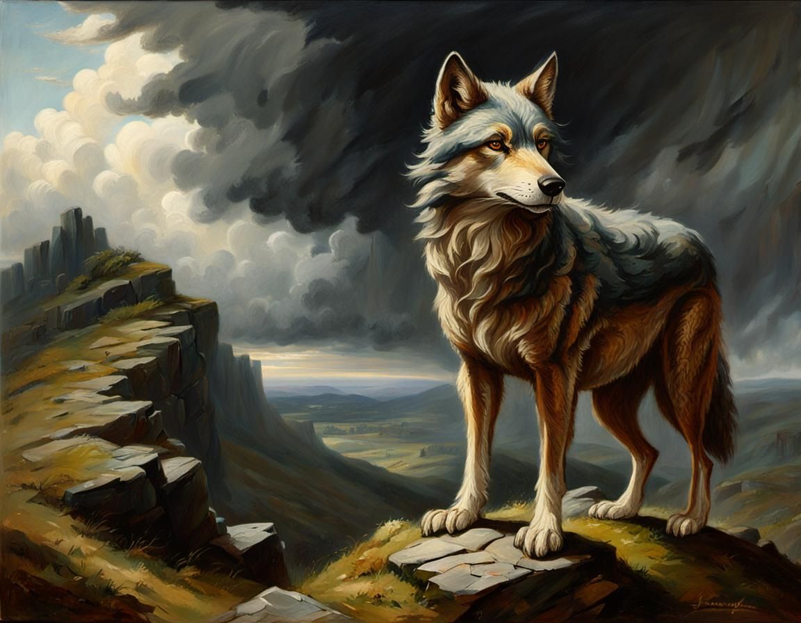 The Irish Wolf - AI Generated Artwork - NightCafe Creator