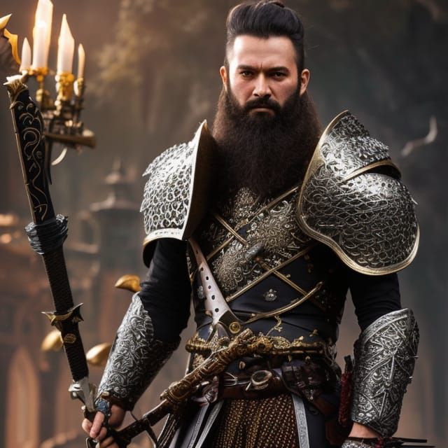 Bearded Knight - AI Generated Artwork - NightCafe Creator