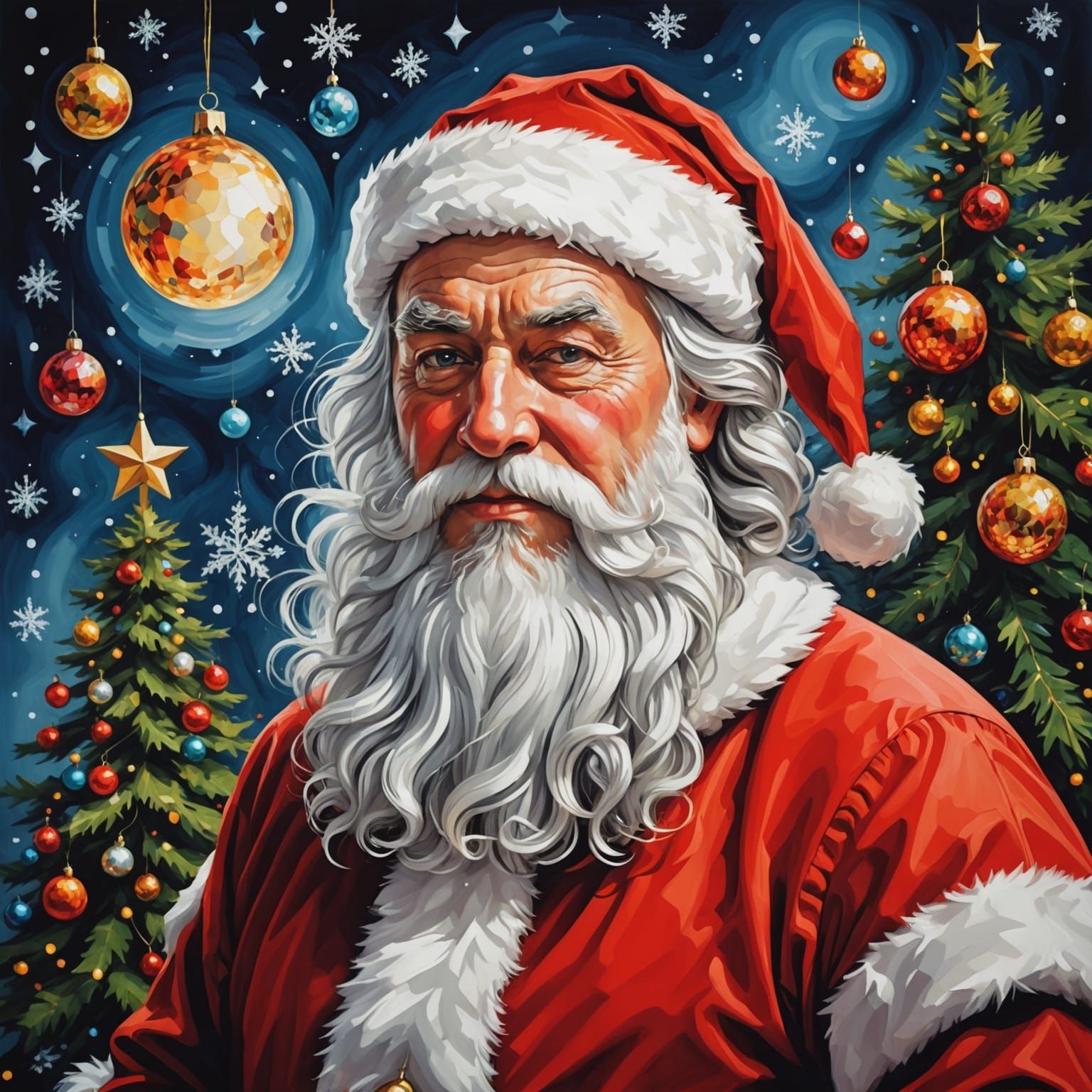 Surreal Christmas Masterpiece Depicts Santa in Eth... - AI Art