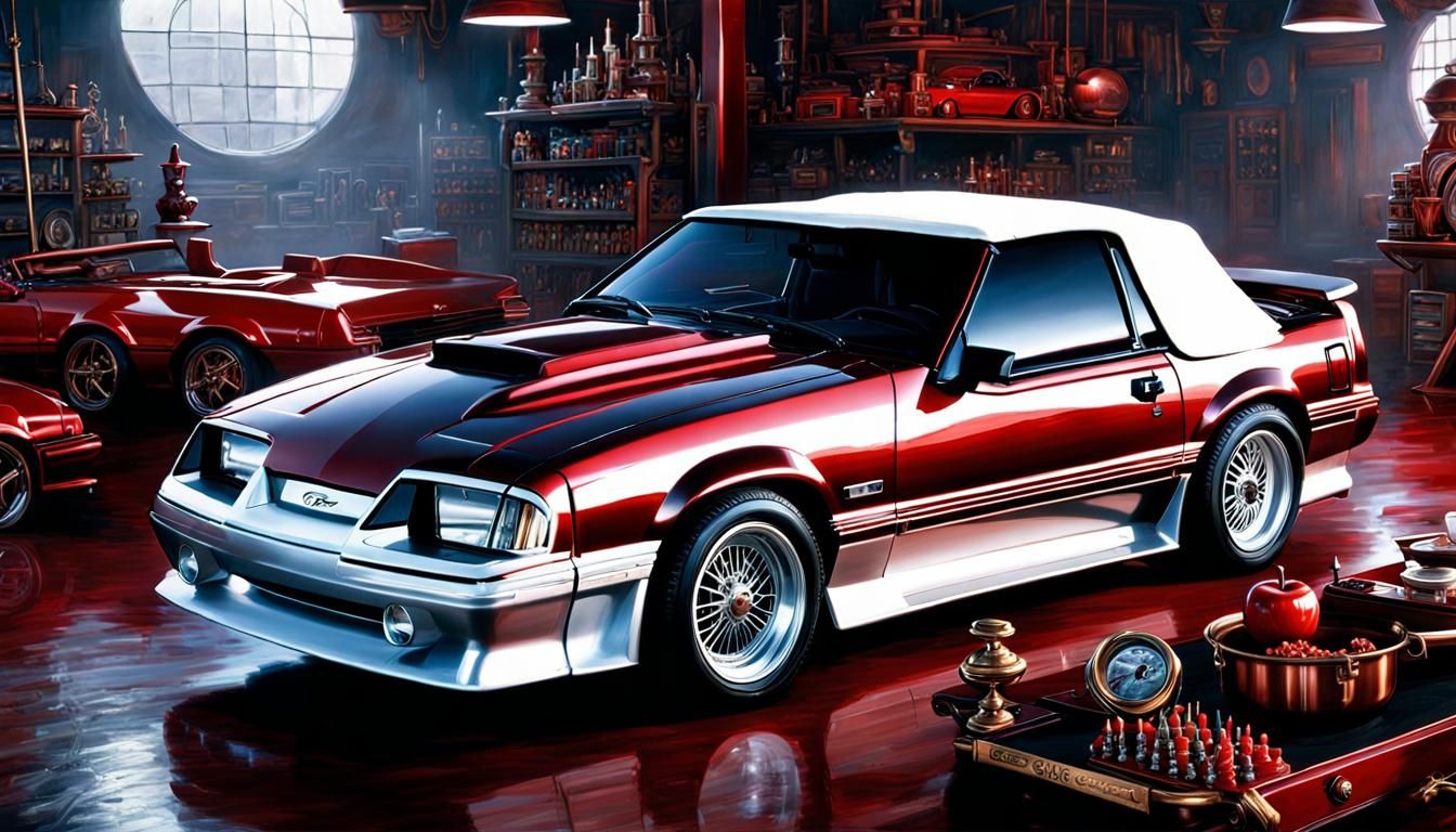 Frankenstein Shop's '87 Ford Mustang GT Convertible - AI Generated ...