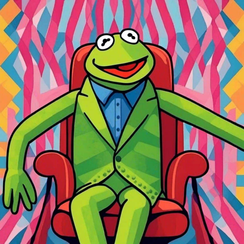 A solid gold statue of Kermit the Frog - AI Generated Artwork ...