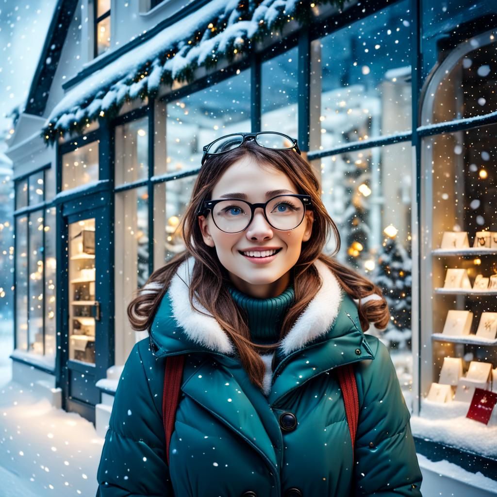 Snowfall Sight - AI Generated Artwork - NightCafe Creator