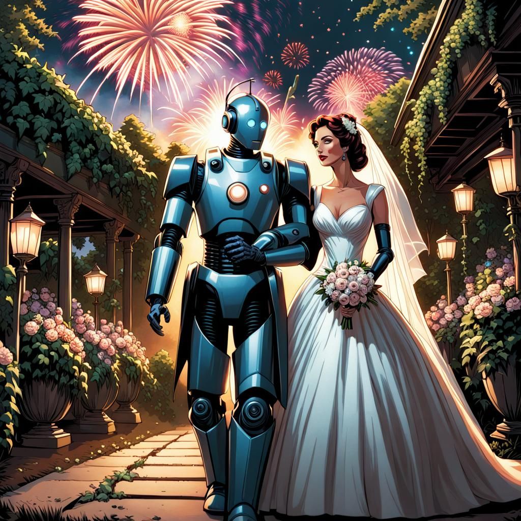 robot love part 2 - AI Generated Artwork - NightCafe Creator