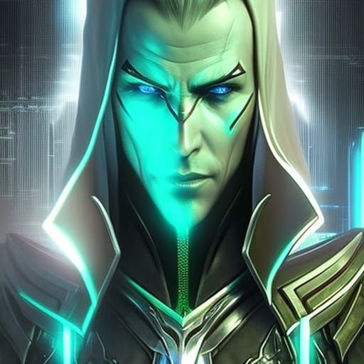 Cyber Mage of the Obsidian Order - AI Generated Artwork - NightCafe Creator