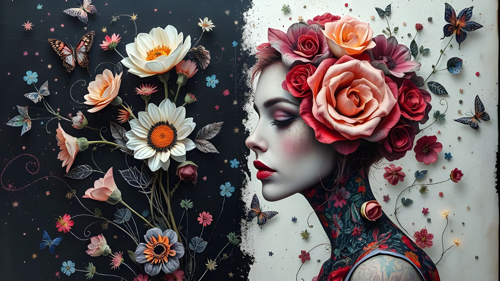 Dichotomy - Surreal Magical Double Exposure Art with Dark Ar...