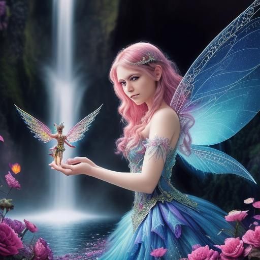 Amazingly Stunningly Beautiful colorful fancy fantasy fairy with ...