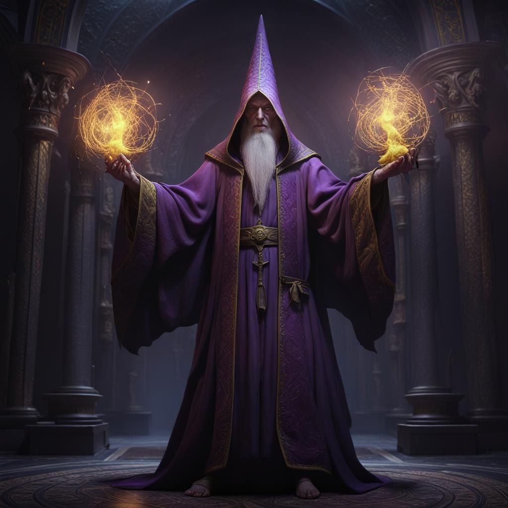 A dark room with an evil looking wizard - AI Generated Artwork ...