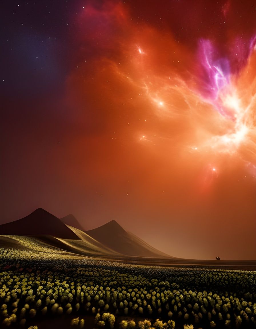 Exploding Starscapes - AI Generated Artwork - NightCafe Creator