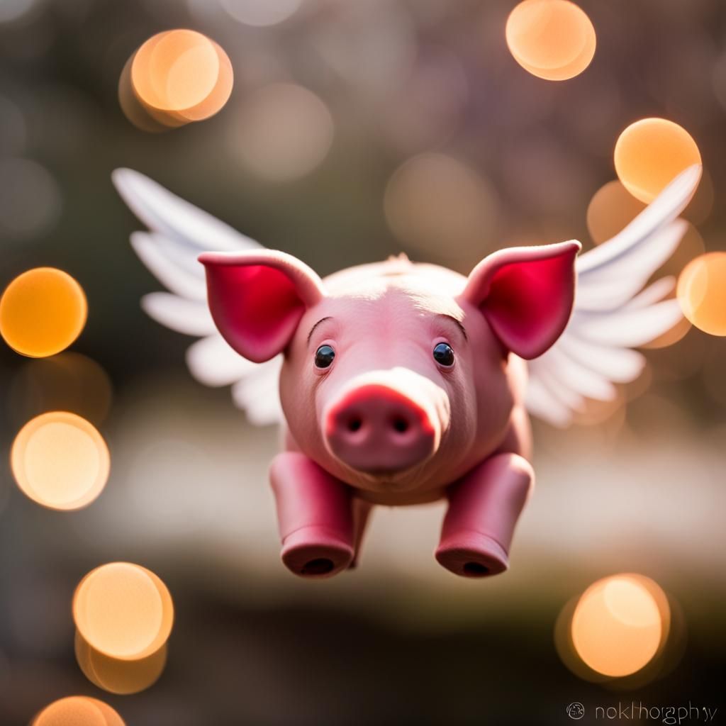 Pegasus Pig - AI Generated Artwork - NightCafe Creator