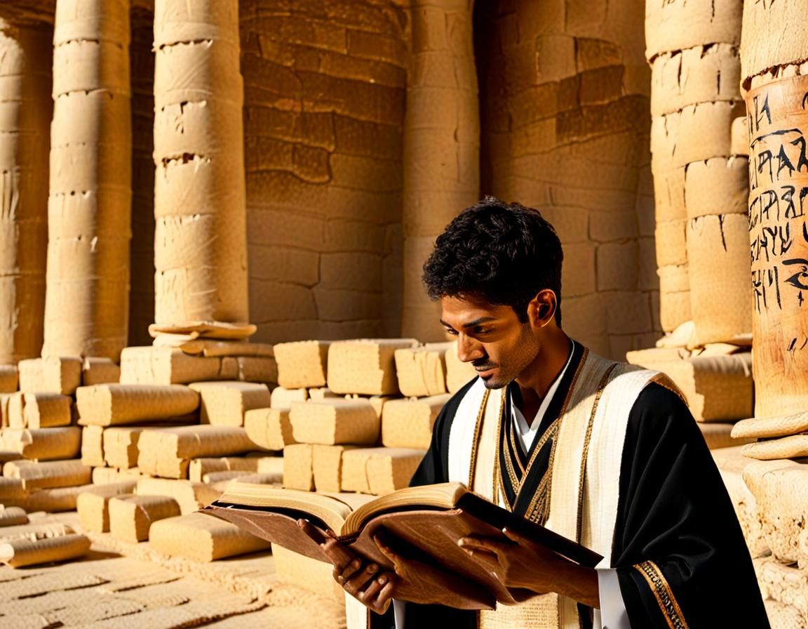 Setting year 12 A.D. inside Jerusalem Temple :: (A young Hebrew boy is ...