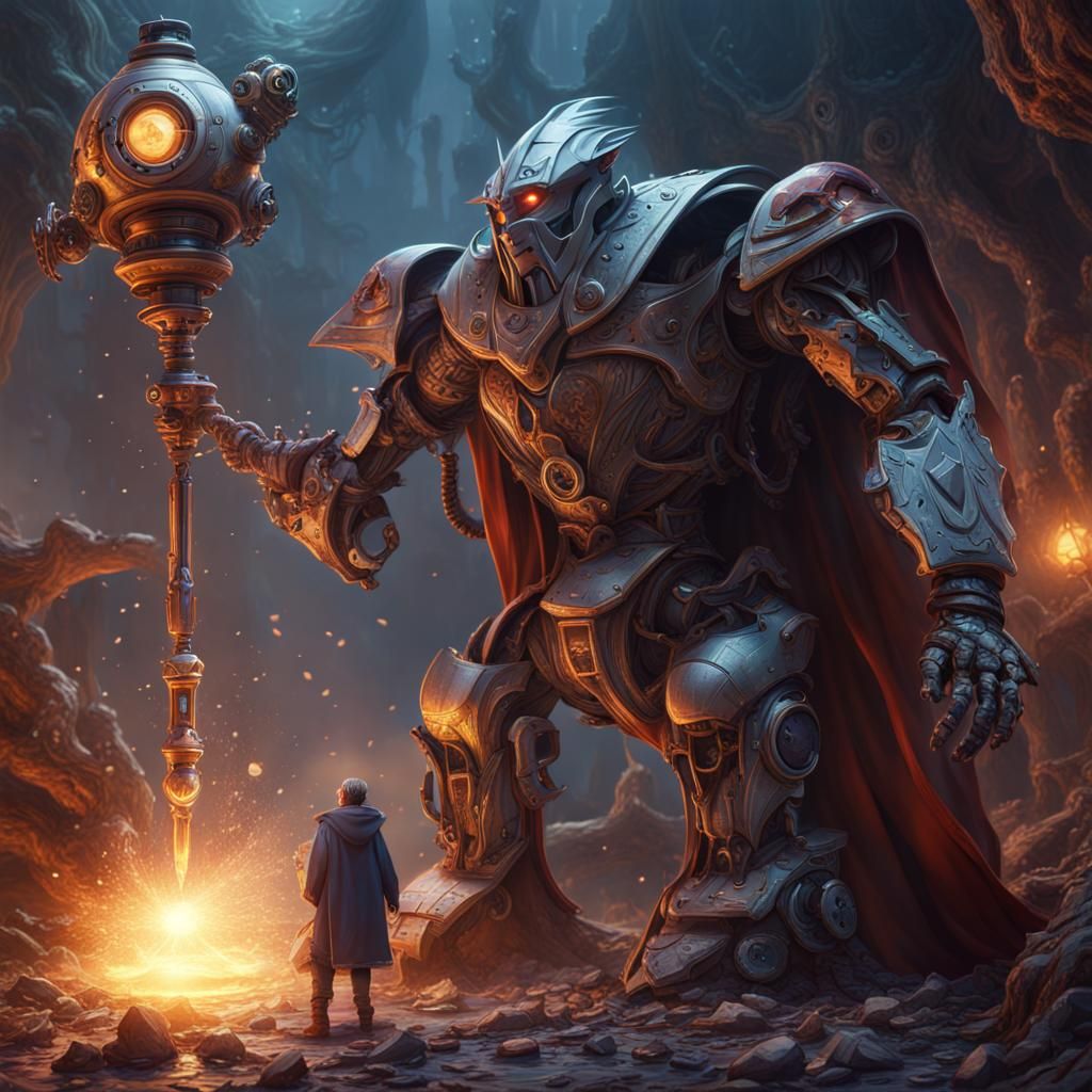 Robot wizard - AI Generated Artwork - NightCafe Creator