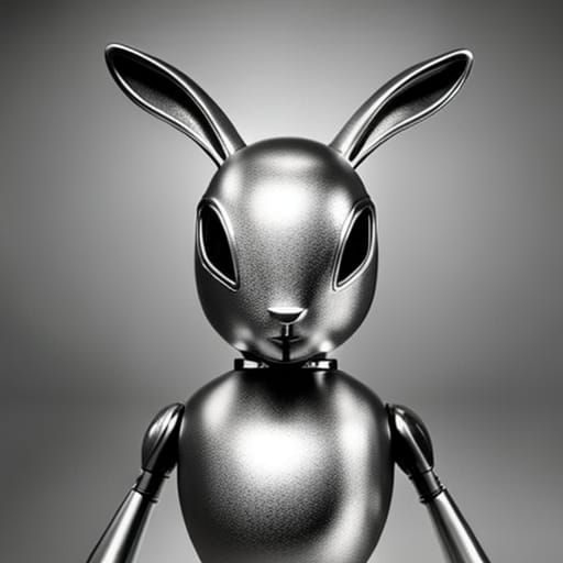 Robotic bunny - AI Generated Artwork - NightCafe Creator