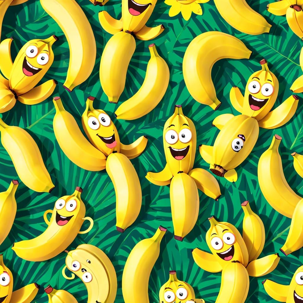 bananas with fun faces - bananas with fun faces