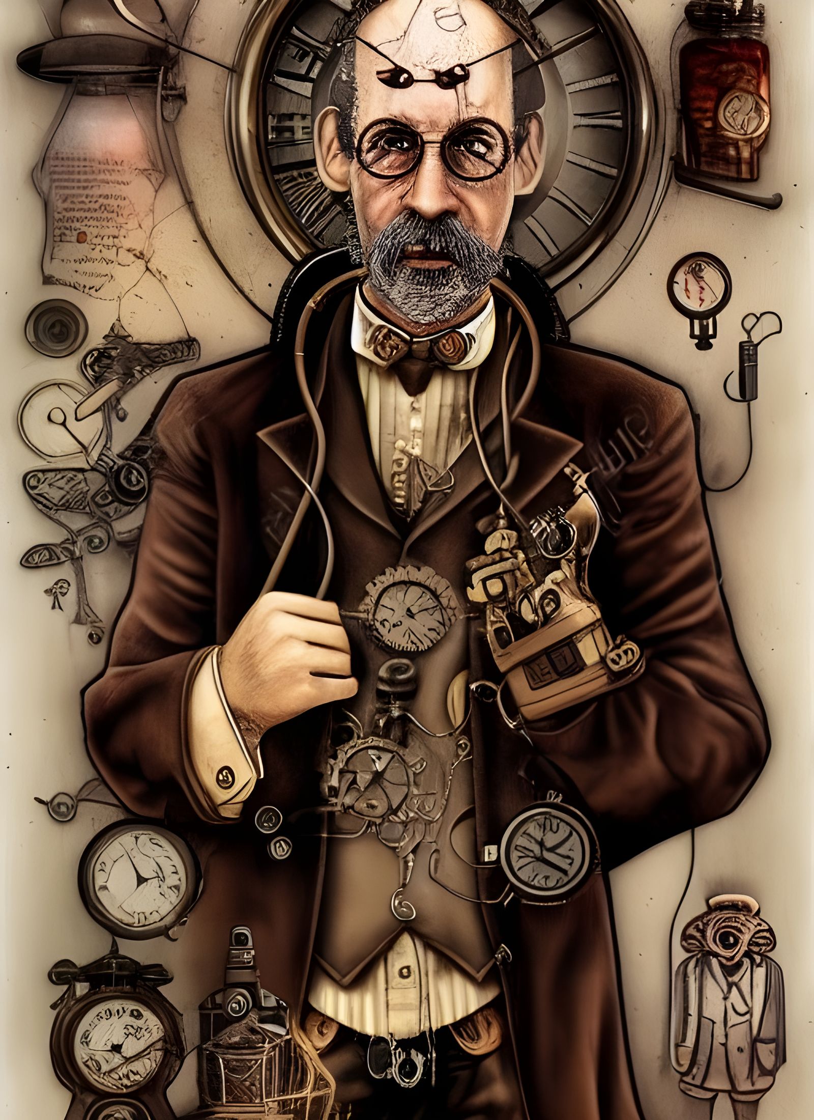Steampunk doctor - AI Generated Artwork - NightCafe Creator