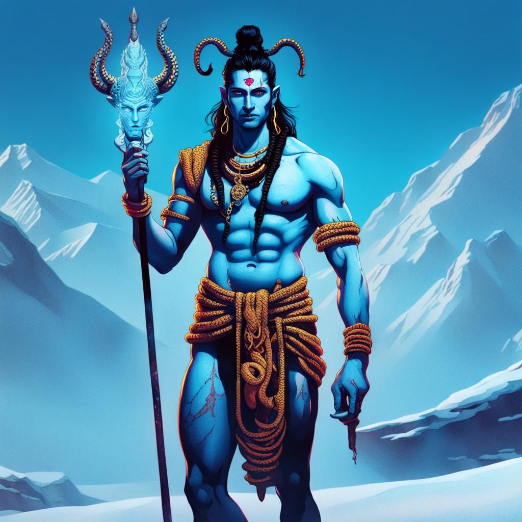 Lord Shiva - AI Generated Artwork - NightCafe Creator