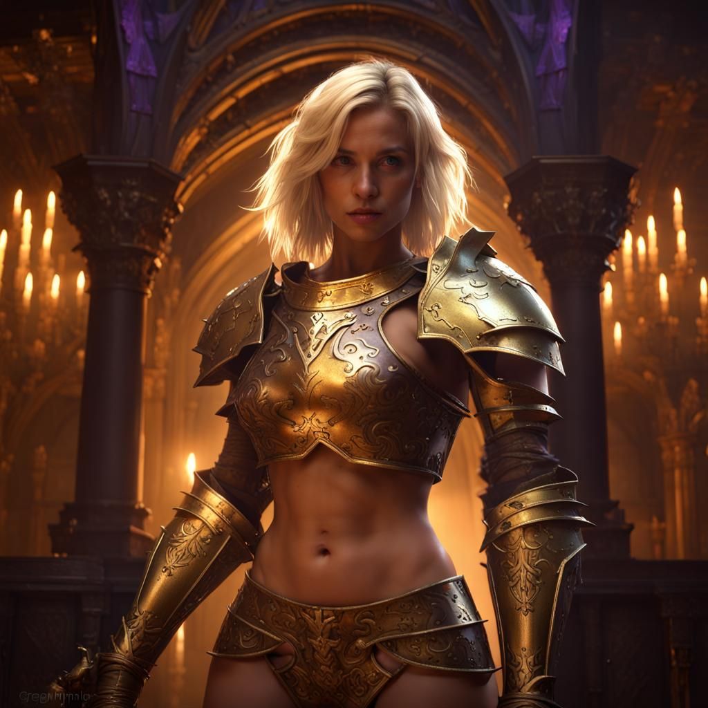 Golden Knight - AI Generated Artwork - NightCafe Creator