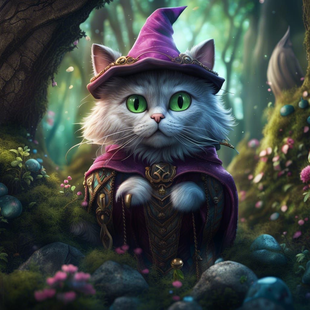 Wizard Cat - AI Generated Artwork - NightCafe Creator