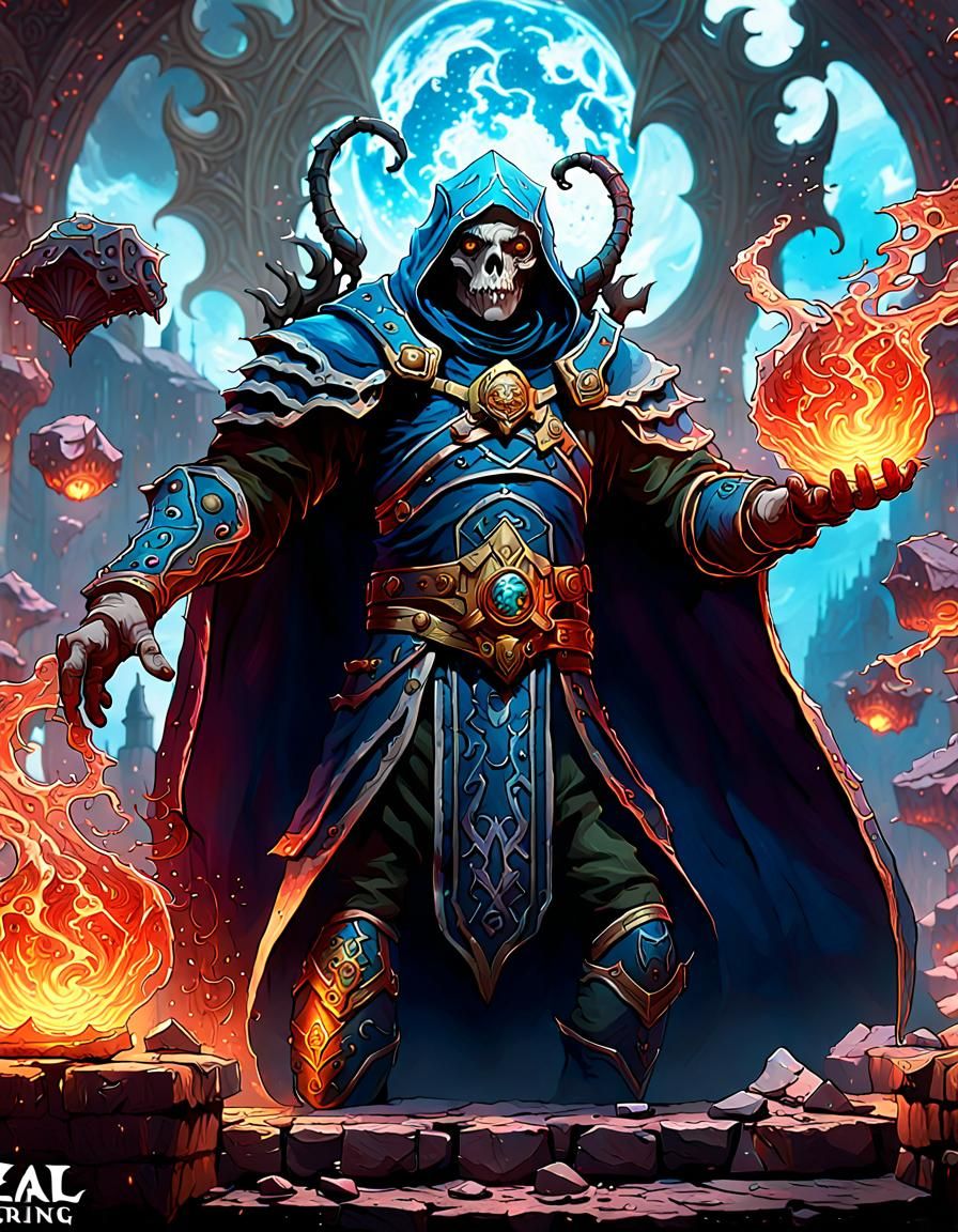 Death Mage, Necromancer - AI Generated Artwork - NightCafe Creator