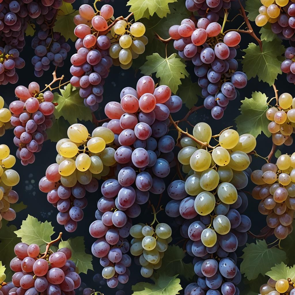 Translucent grapes. - AI Generated Artwork - NightCafe Creator