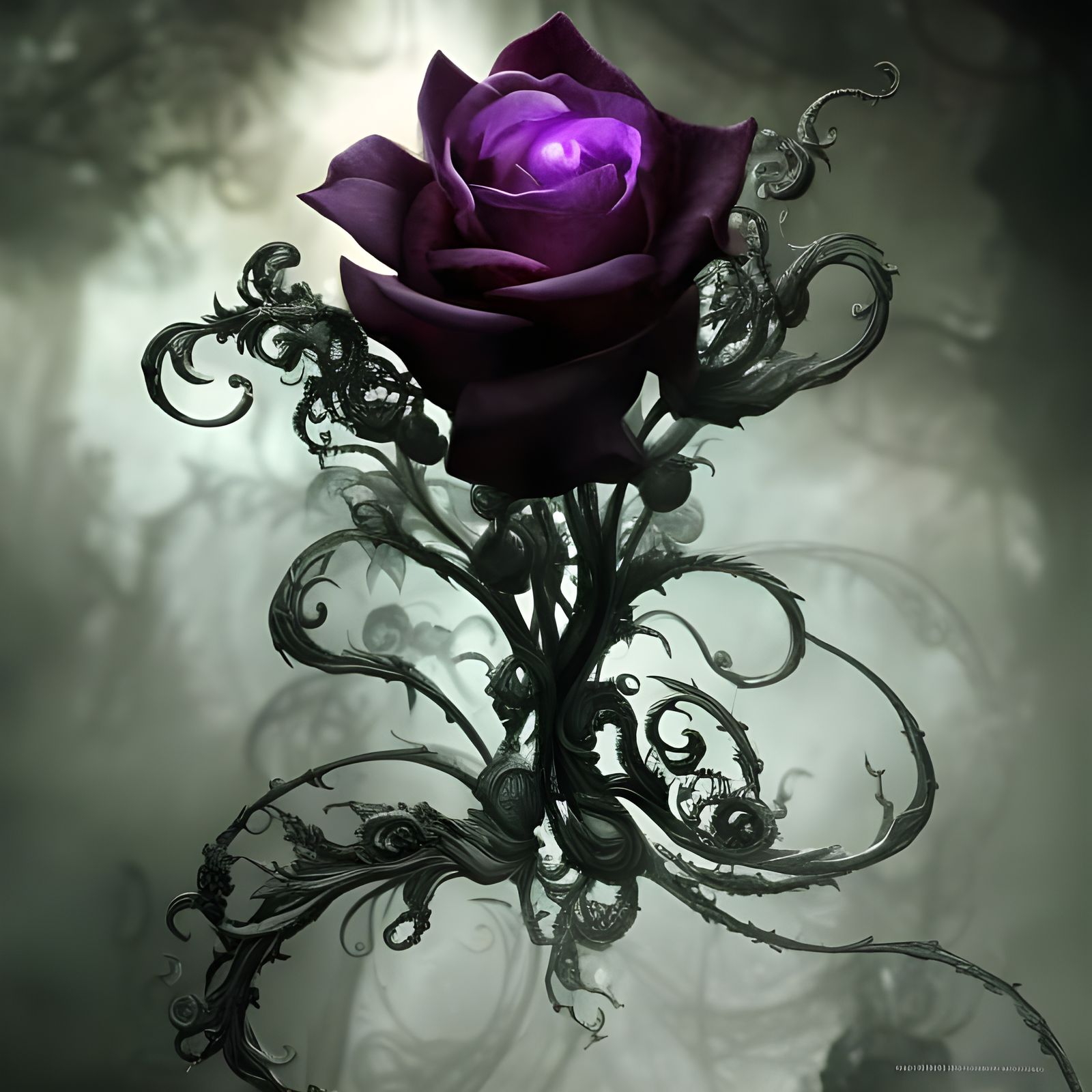 Rose Design - AI Generated Artwork - NightCafe Creator