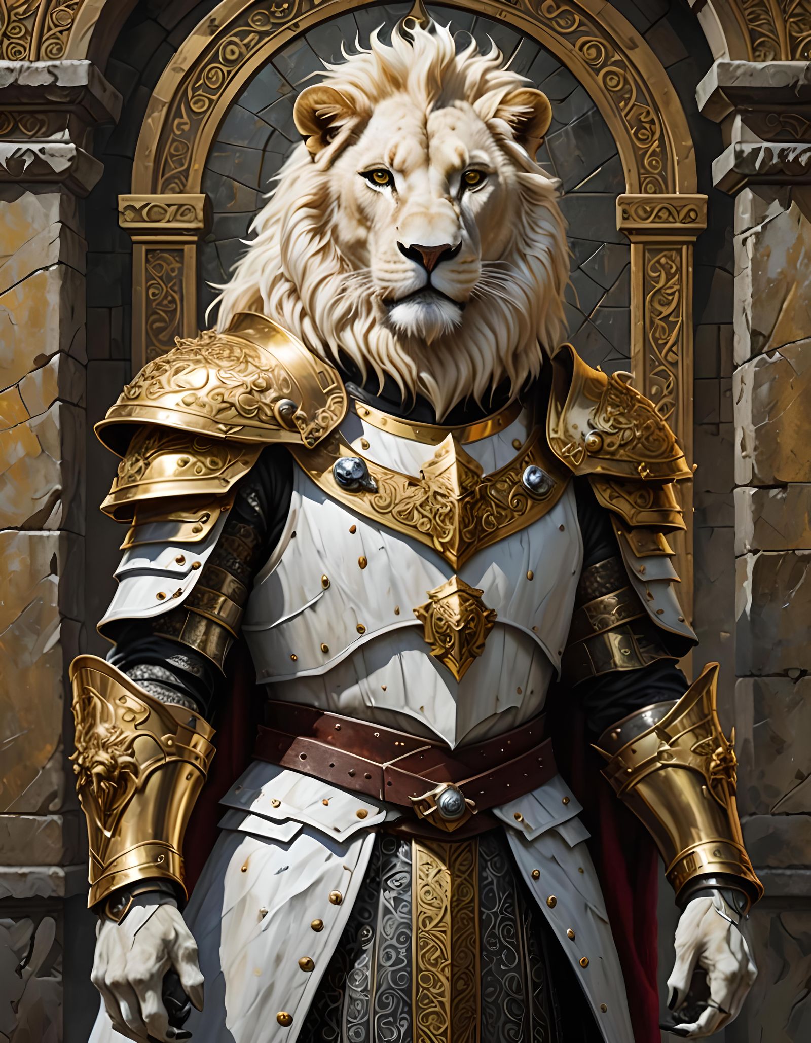 Leonin Paladin - AI Generated Artwork - NightCafe Creator