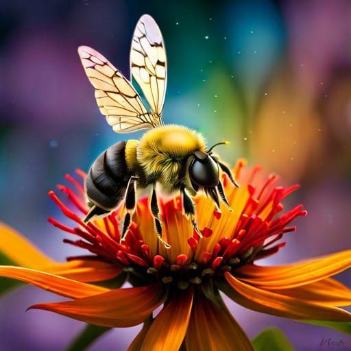 Bee 2 - AI Generated Artwork - NightCafe Creator