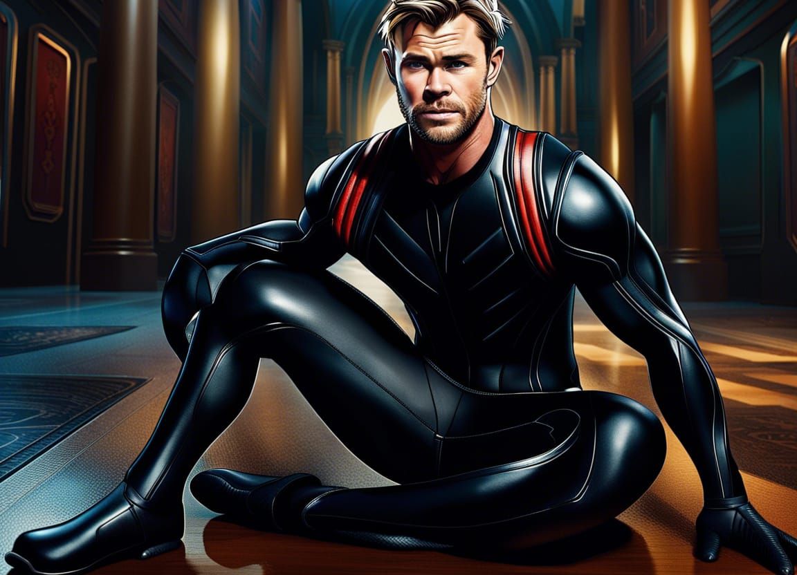 Chris Hemsworth in a wetsuit - AI Generated Artwork - NightCafe Creator