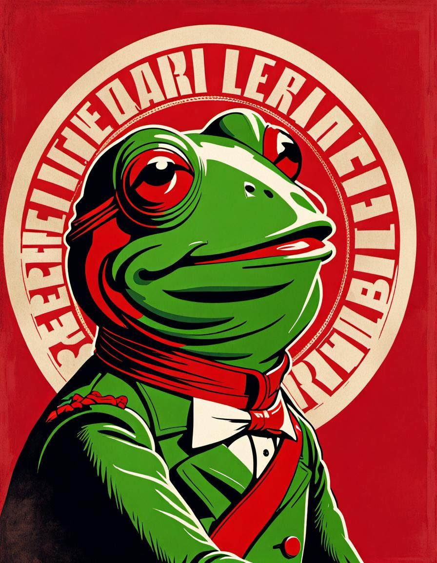 Froggy Socialist Realism - AI Generated Artwork - NightCafe Creator
