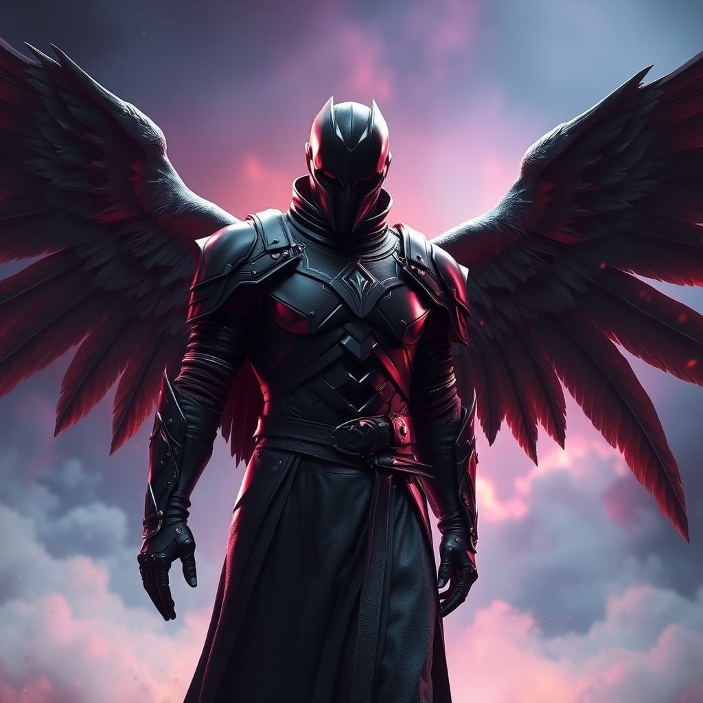 Angelus Mortis - Majestic Dark Angel in Mystic Realm