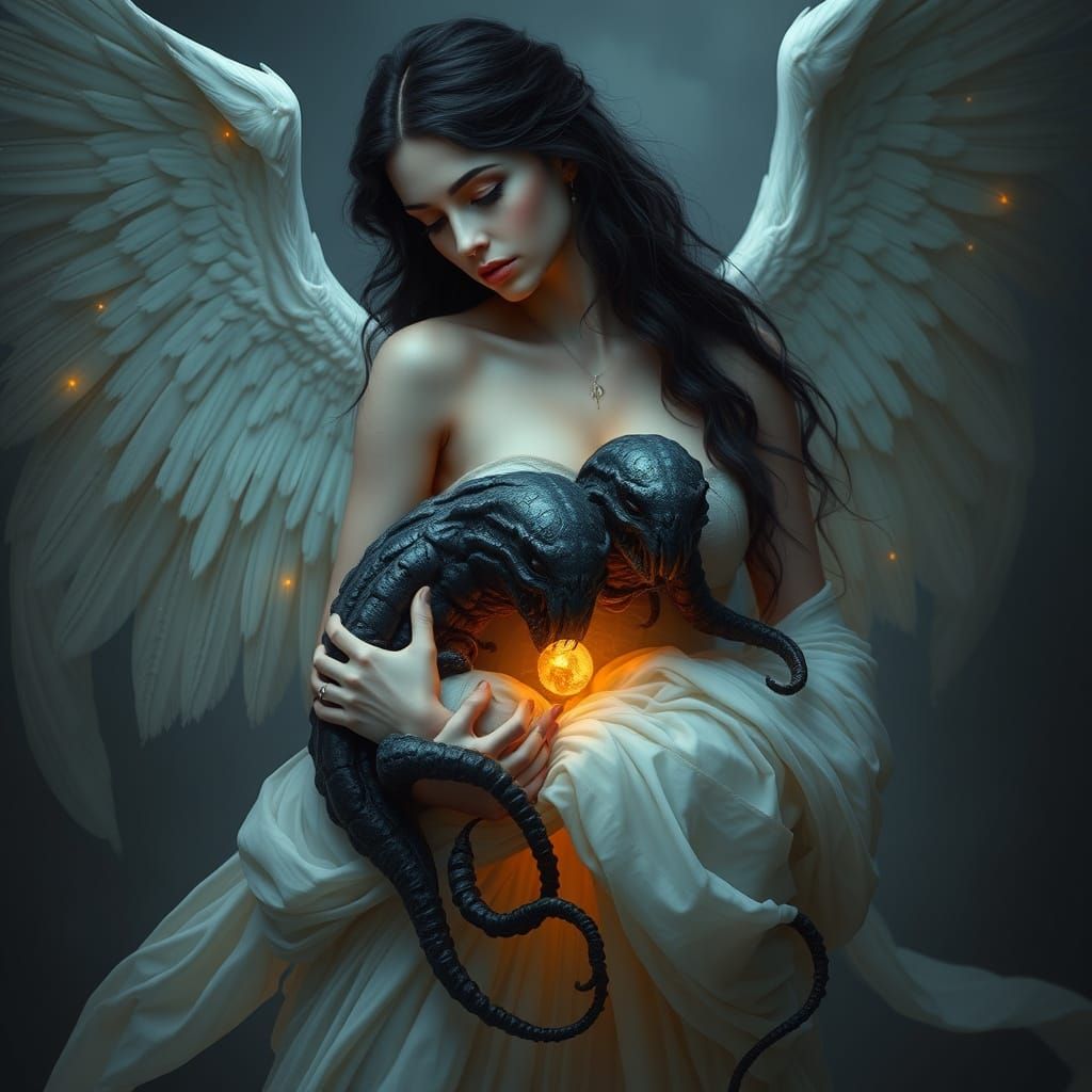 An Eldritch Mother Of The Abyss - Mystical Angel Goddess of ...