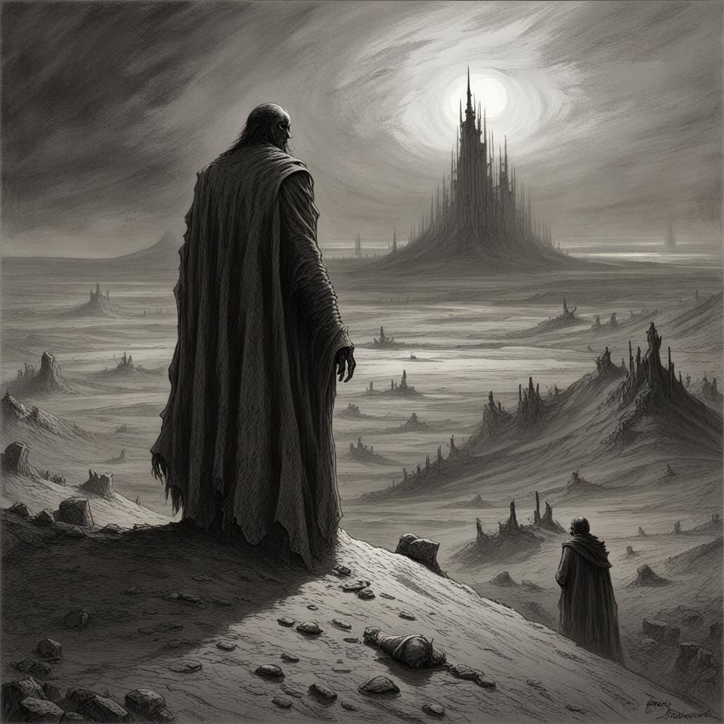 Desolate wasteland - AI Generated Artwork - NightCafe Creator