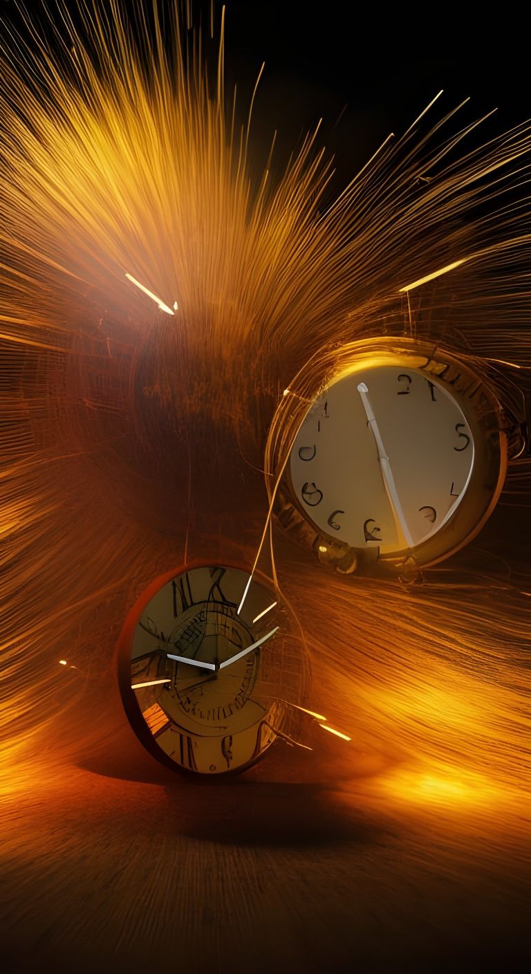 Exploding Clocks - AI Generated Artwork - NightCafe Creator