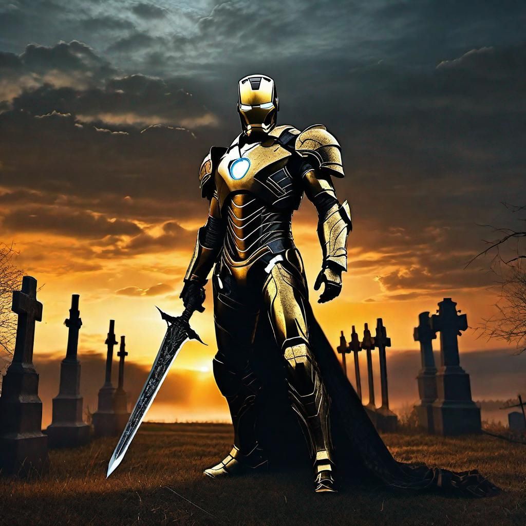 Iron-Man Guard - AI Generated Artwork - NightCafe Creator