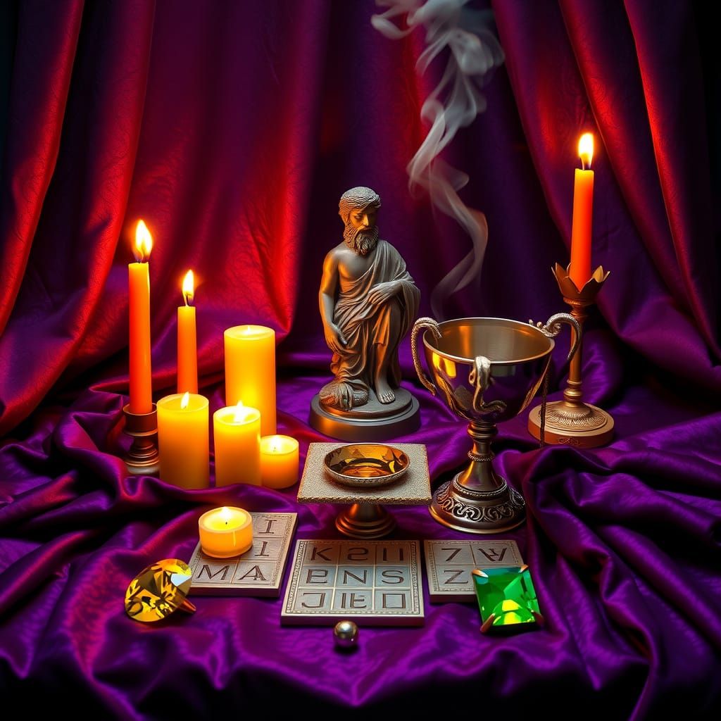Hermes - Money Altar - Mystical Altar to Hermes, Greek God o...