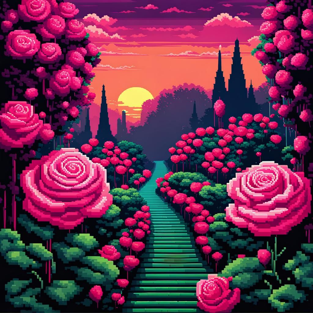 The Pixel Path - AI Generated Artwork - NightCafe Creator