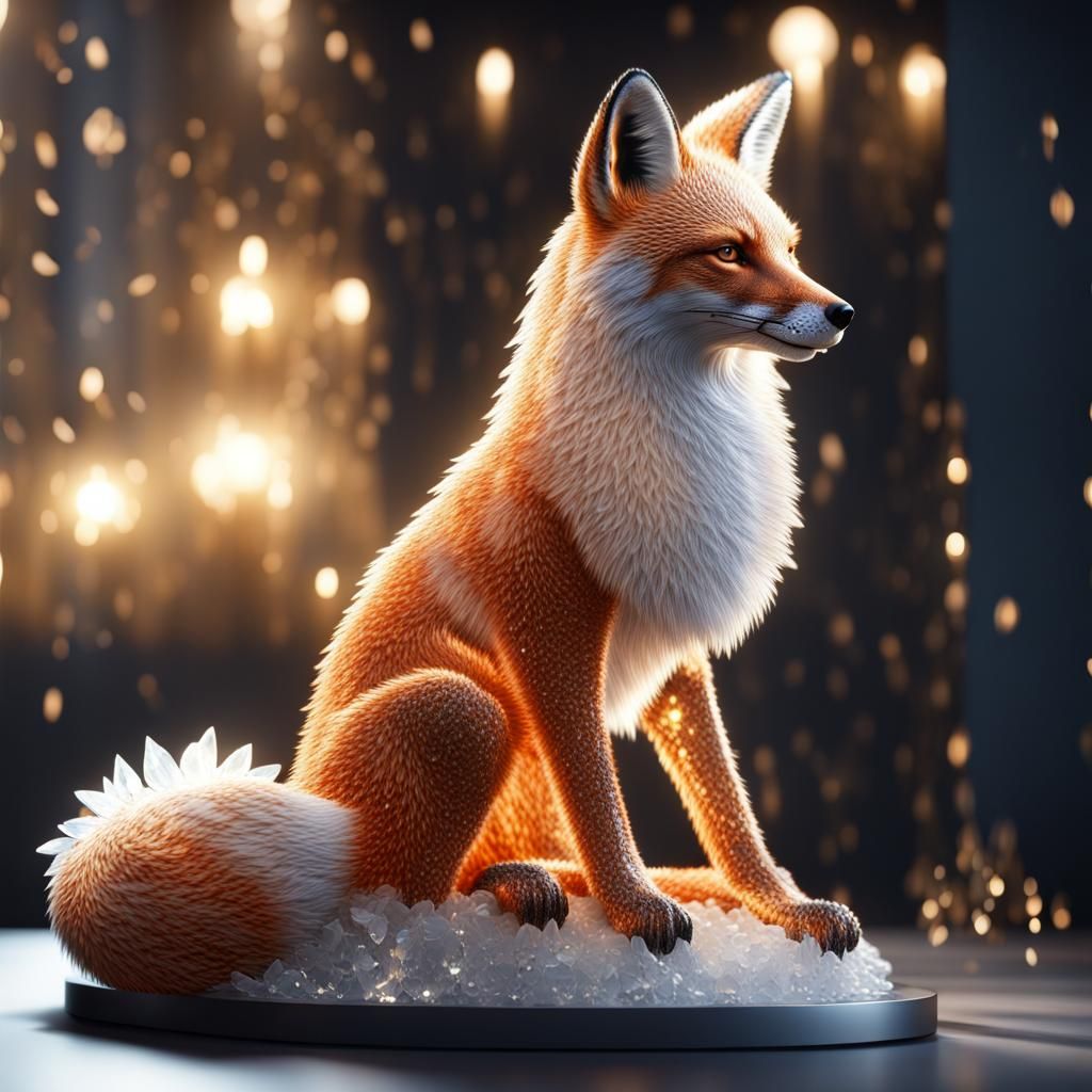 fox by swarowski - AI Generated Artwork - NightCafe Creator